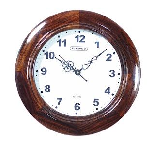 Kerala Handicrafts Wooden Clock Model 12