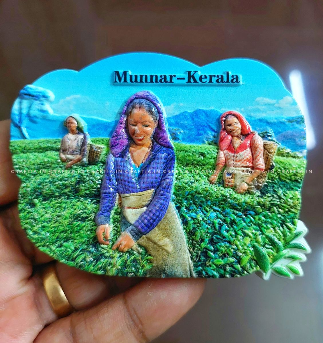 Munnar Fridge Magnet | Munnar Tea Plantation Fridge Magnet