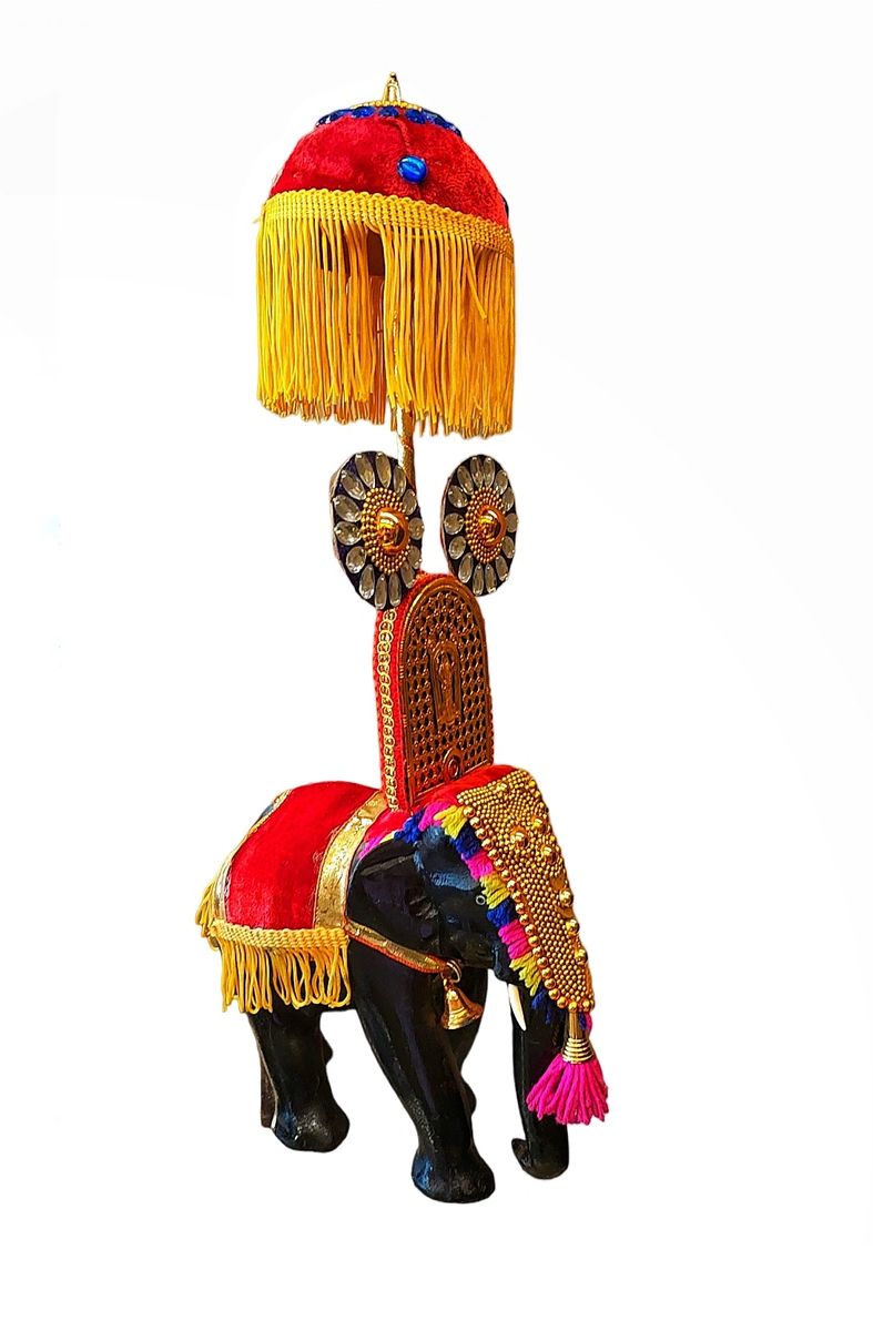 Pooram Wooden Elephant Model 5