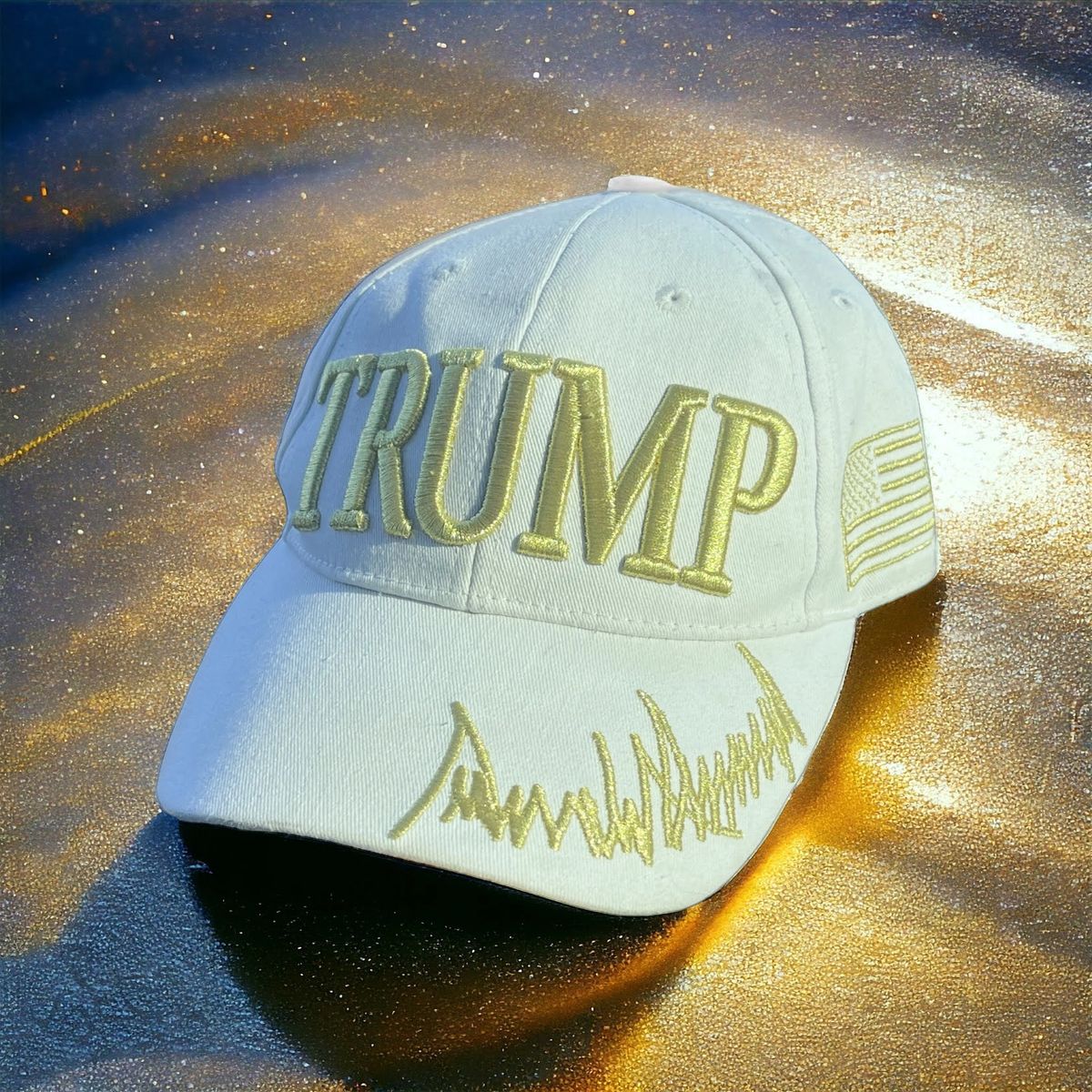 GOLDEN TRUMP CAMPAIGN HAT