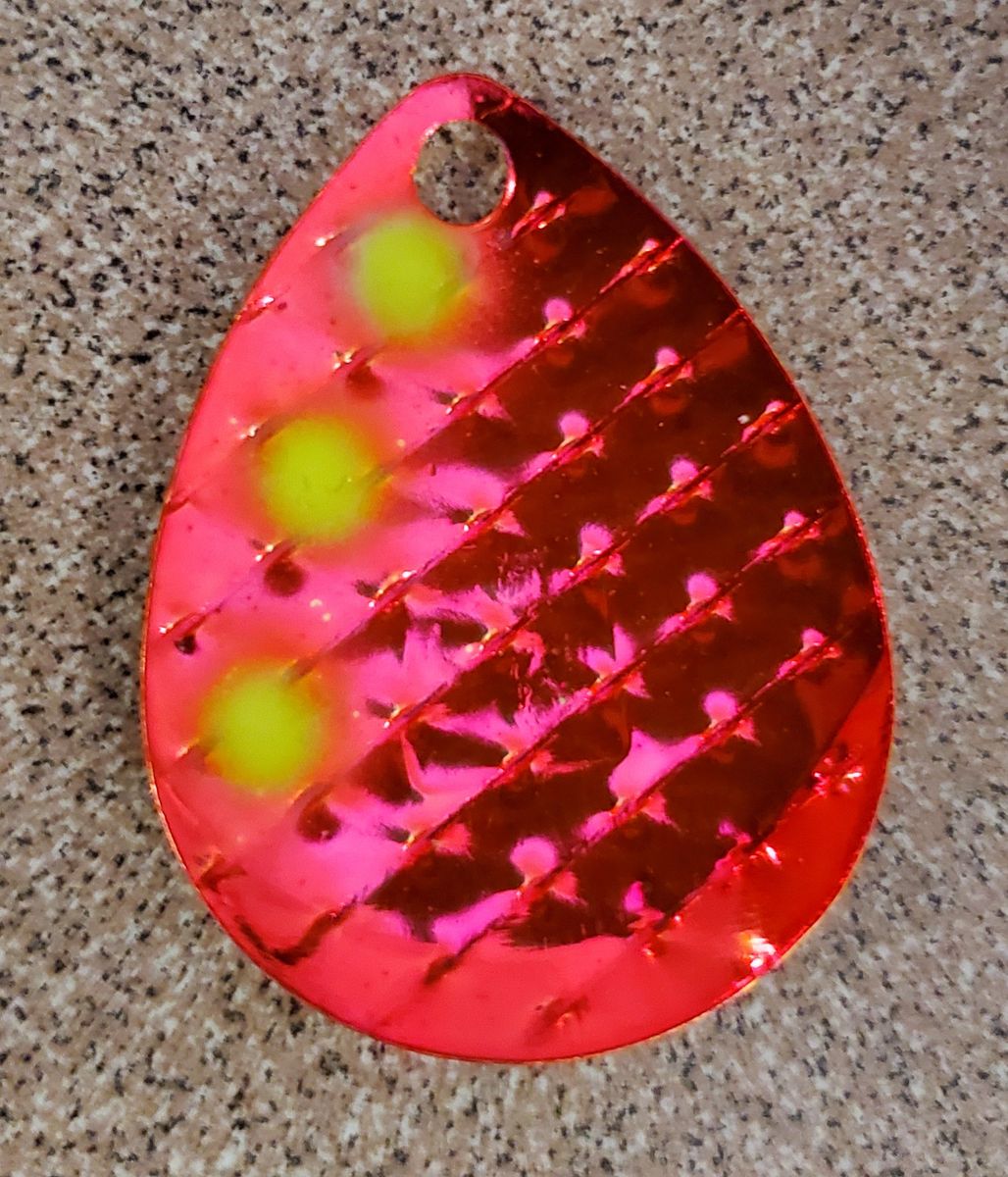 SIC GOLD BLADES W/TRANS BACK - TRANS PINK W/CHART DOTS - 3 CT PK - SIZE 5