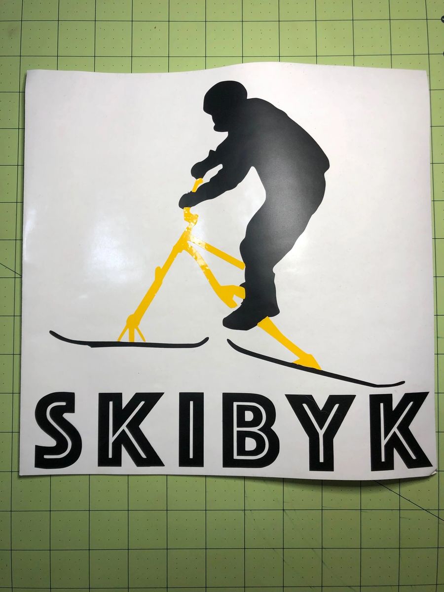 SkiByk flight crew decal 10x10