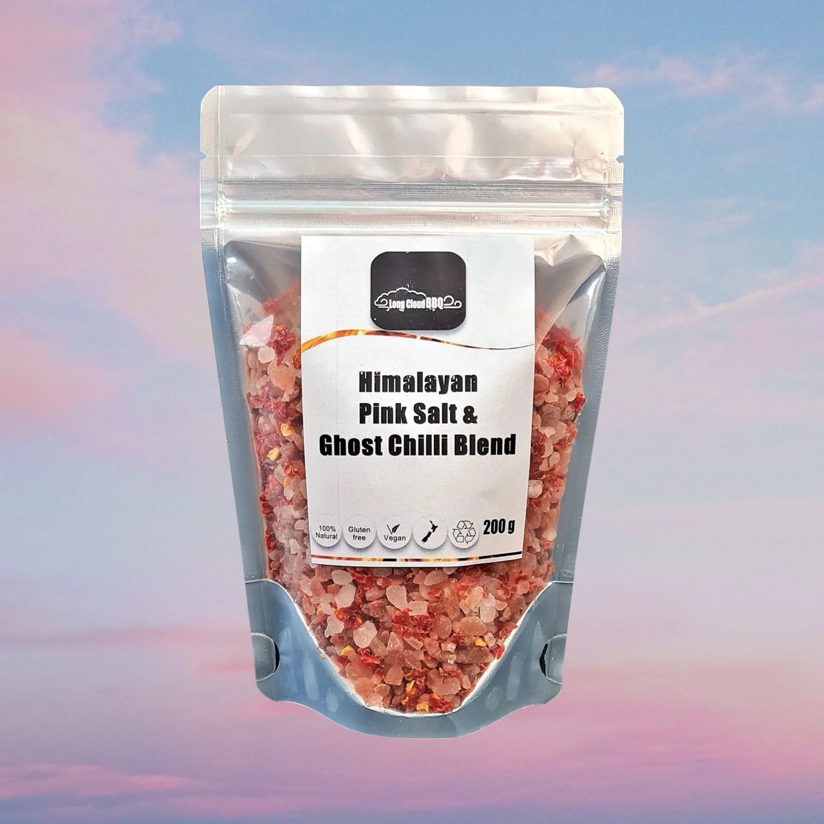 Himalayan Pink Rock Salt & Ghost Chilli Blend Refill Pouch (Resealable ...