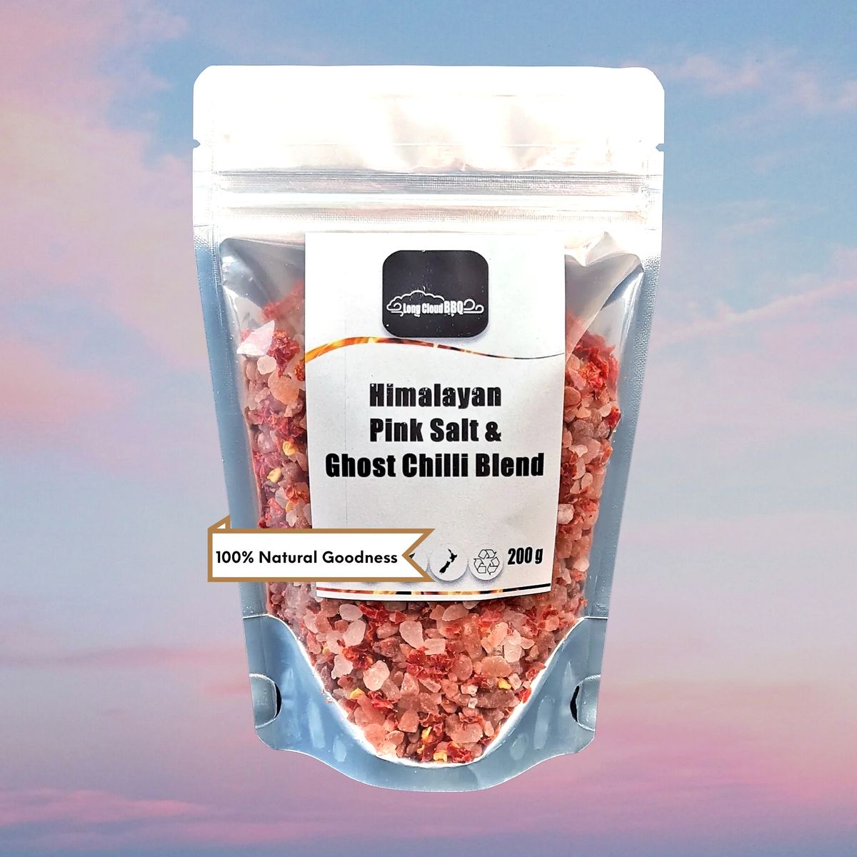 Himalayan Pink Rock Salt & Ghost Chilli Blend Refill Pouch (Resealable ...