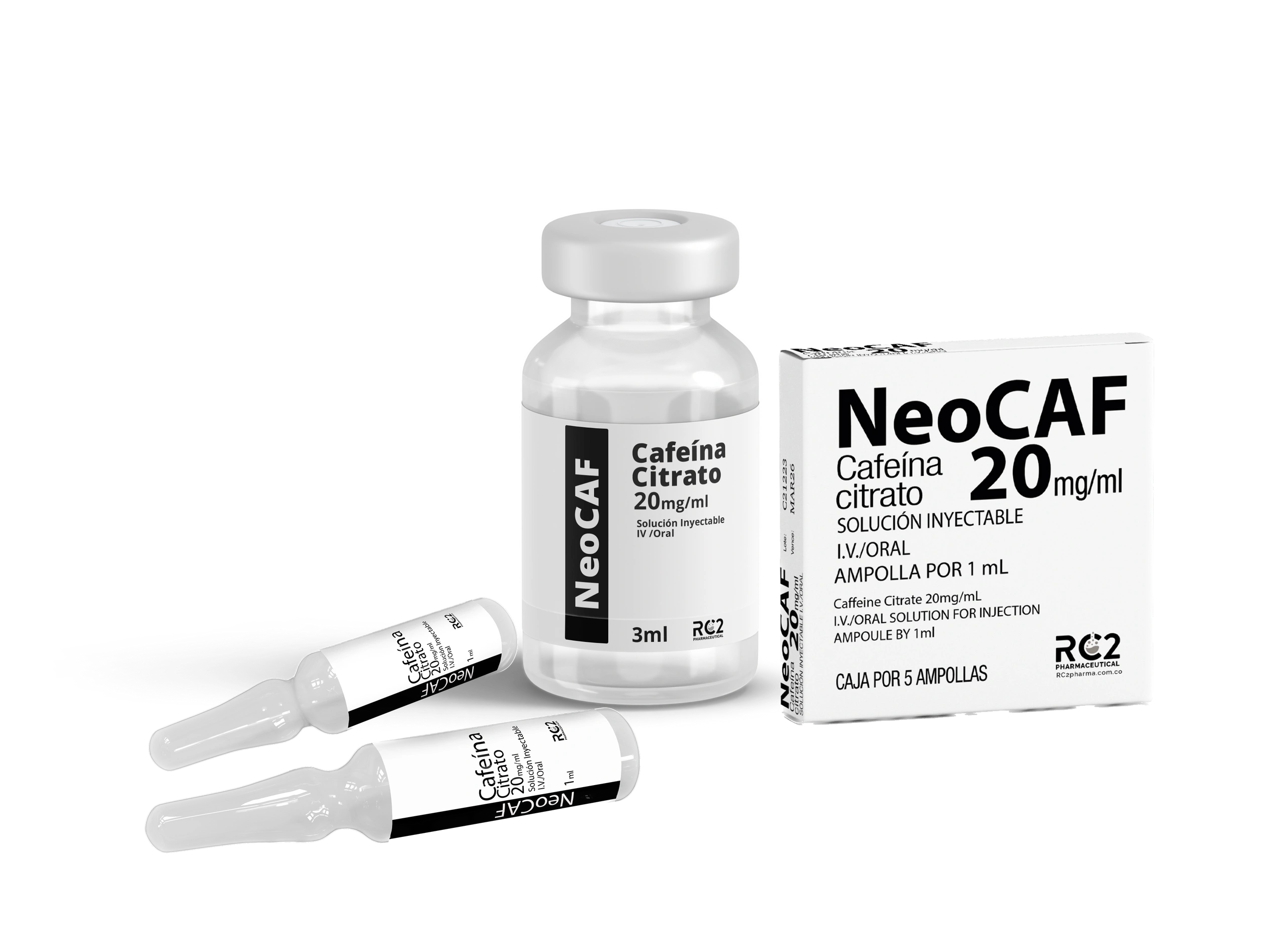 Cafeina Citrato - neoCAF Injection Cafeina Citrato
