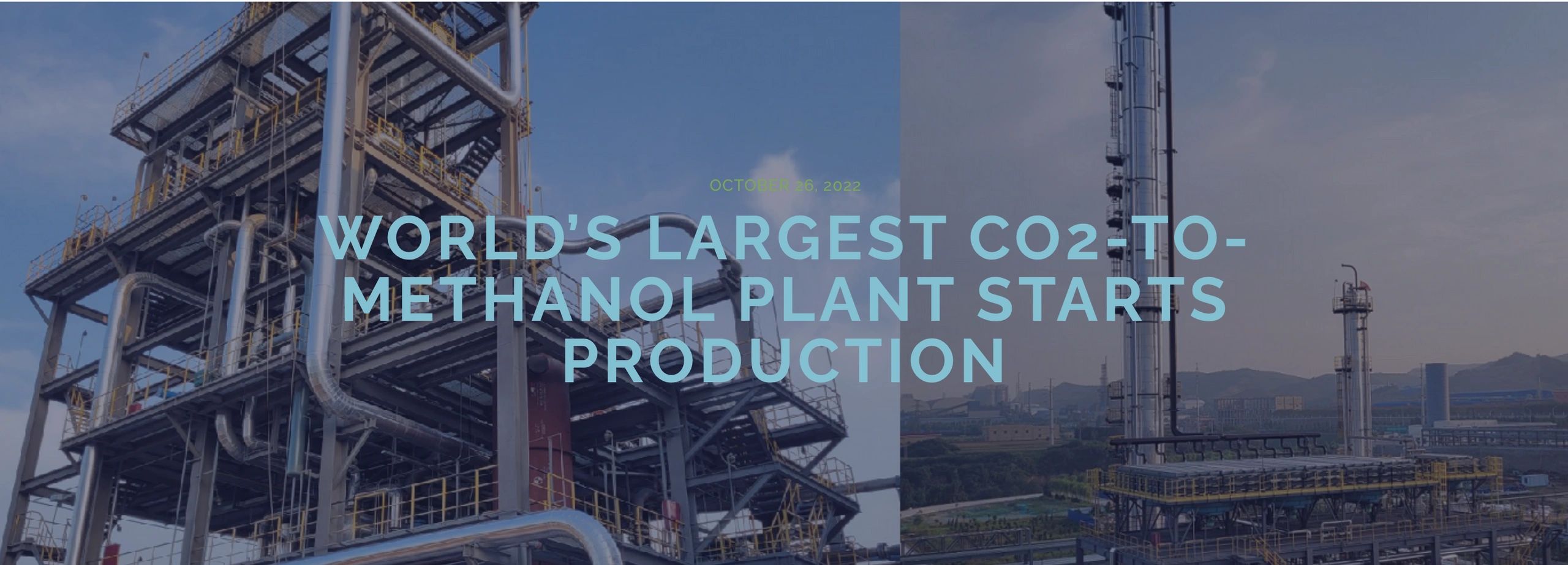 Large-scale CO2-to-Methanol plant commissioned in China