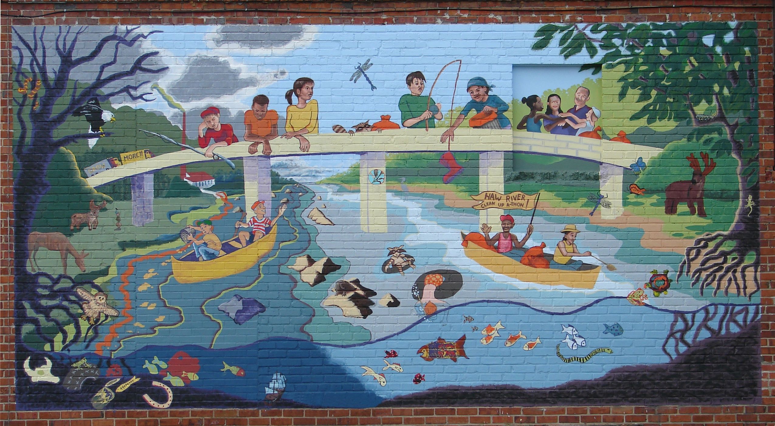Pittsboro Haw River Mural Story