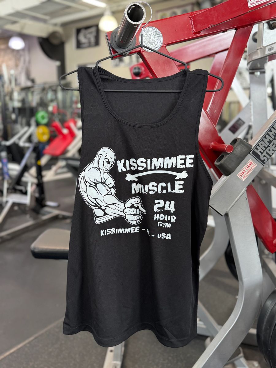 Tank: Full Cut Performance - Kissimmee Muscle Logo