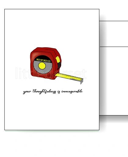 Tape Measure up Card