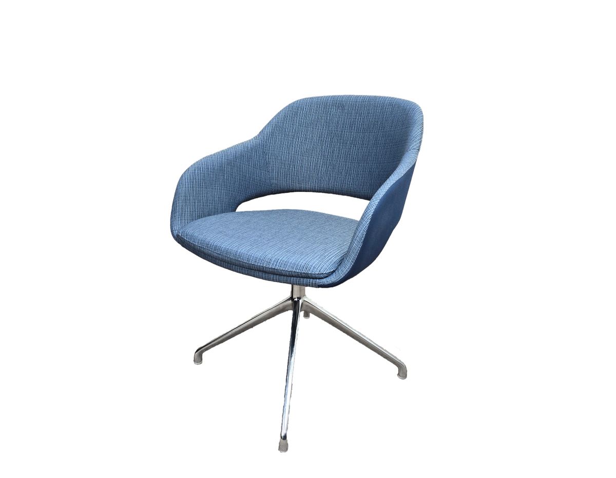 BLUE SWIVEL GUEST CHAIR