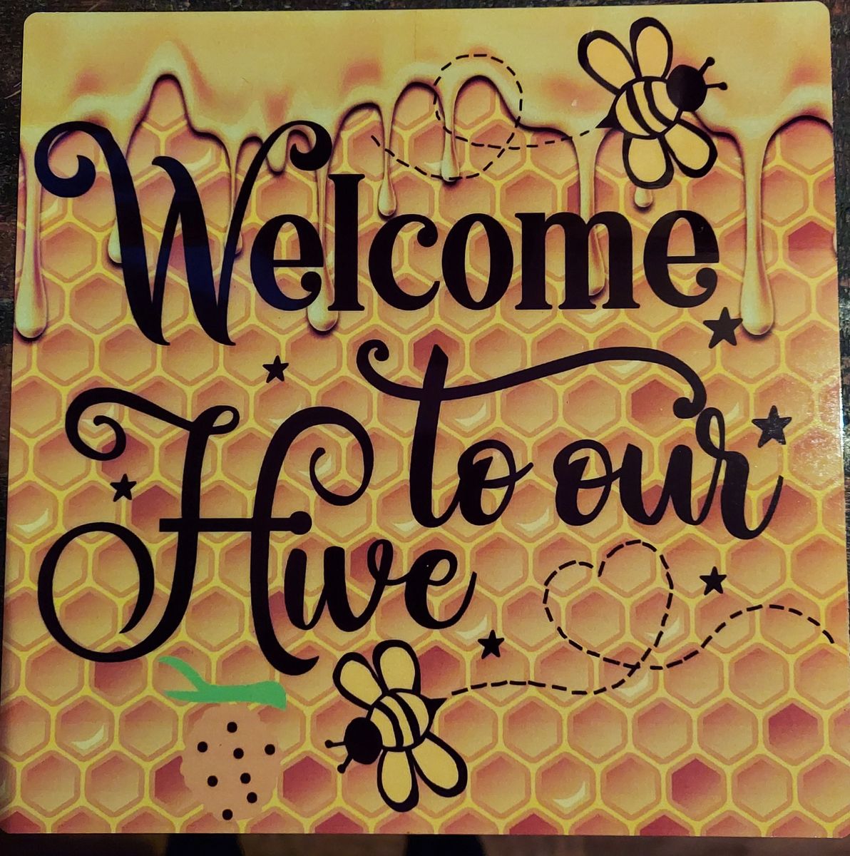Welcome to our Hive Metal Sign 8x8