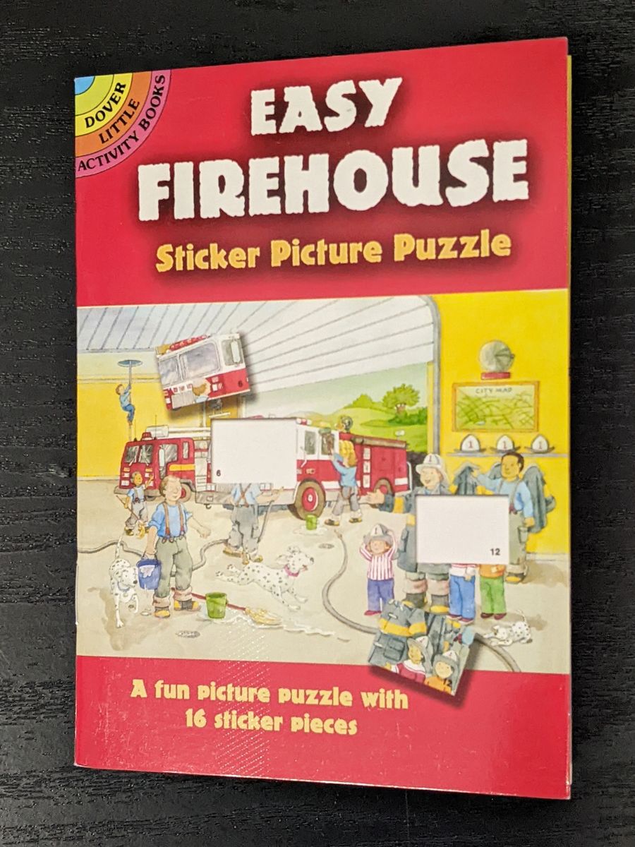 Easy Firehouse Sticker Picture Puzzle