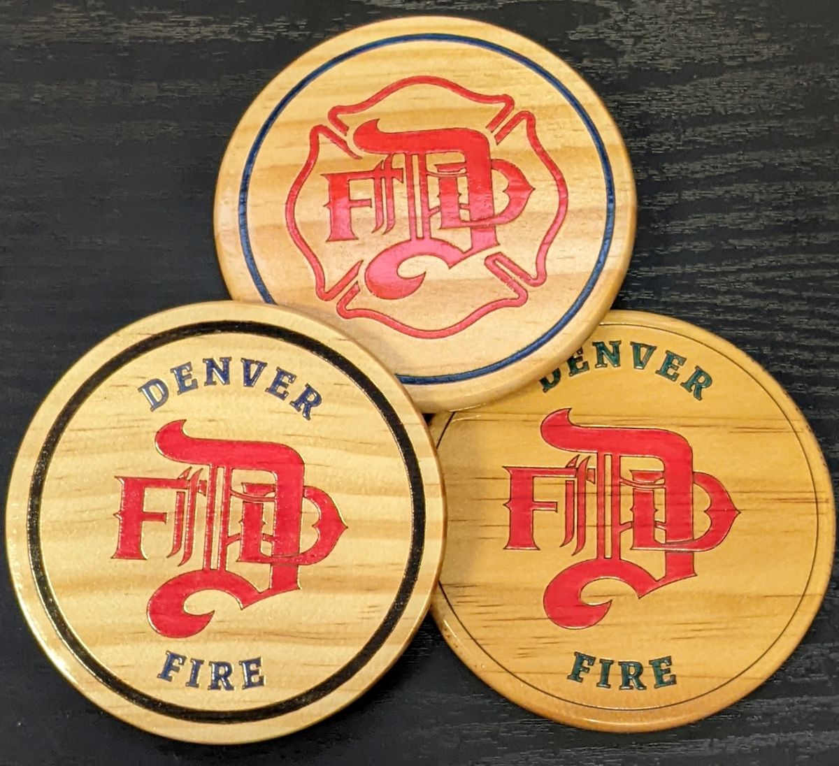 Wood DFD Coaster