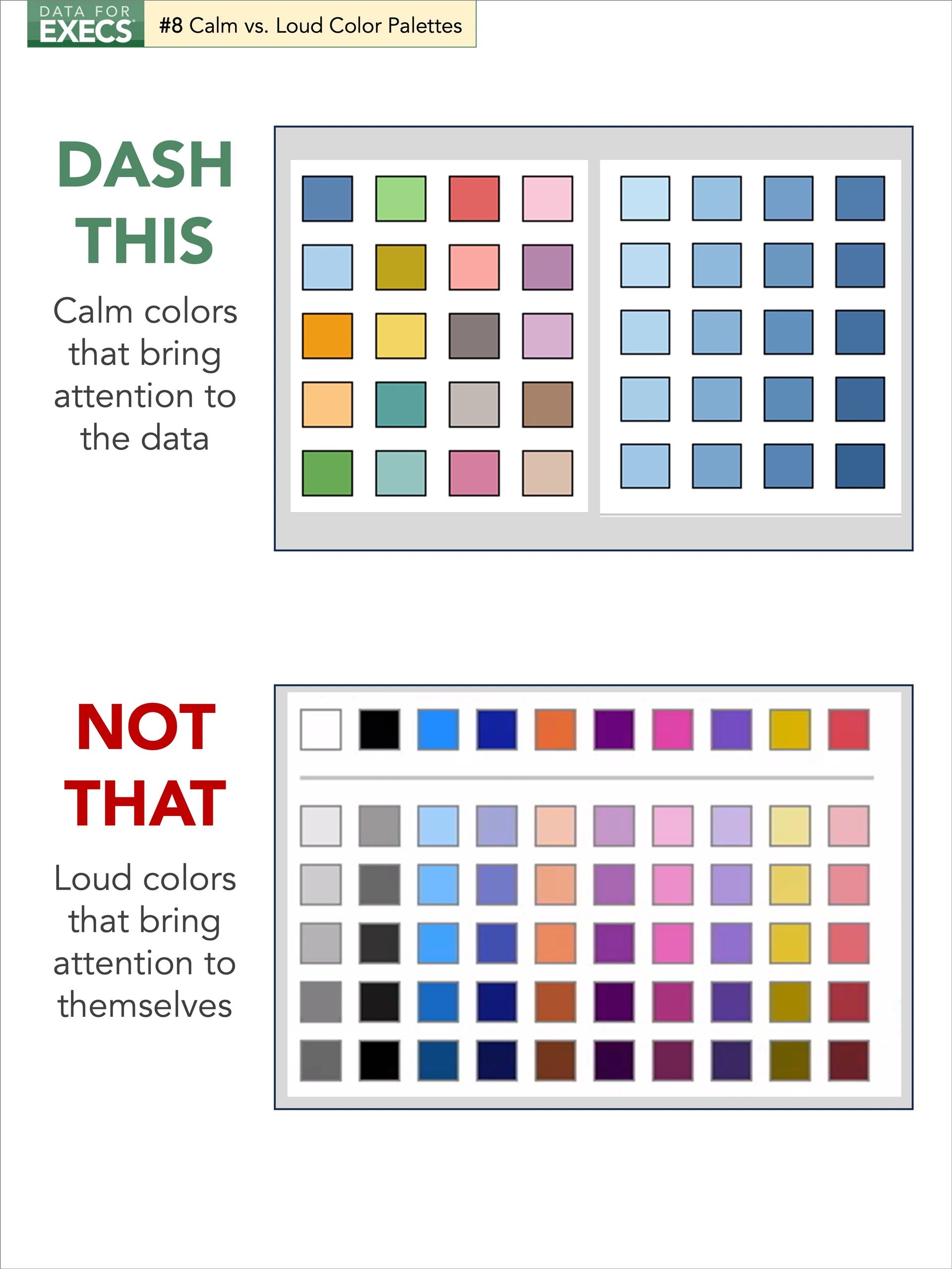 Dash This #8: Calm vs. Loud Color Palettes