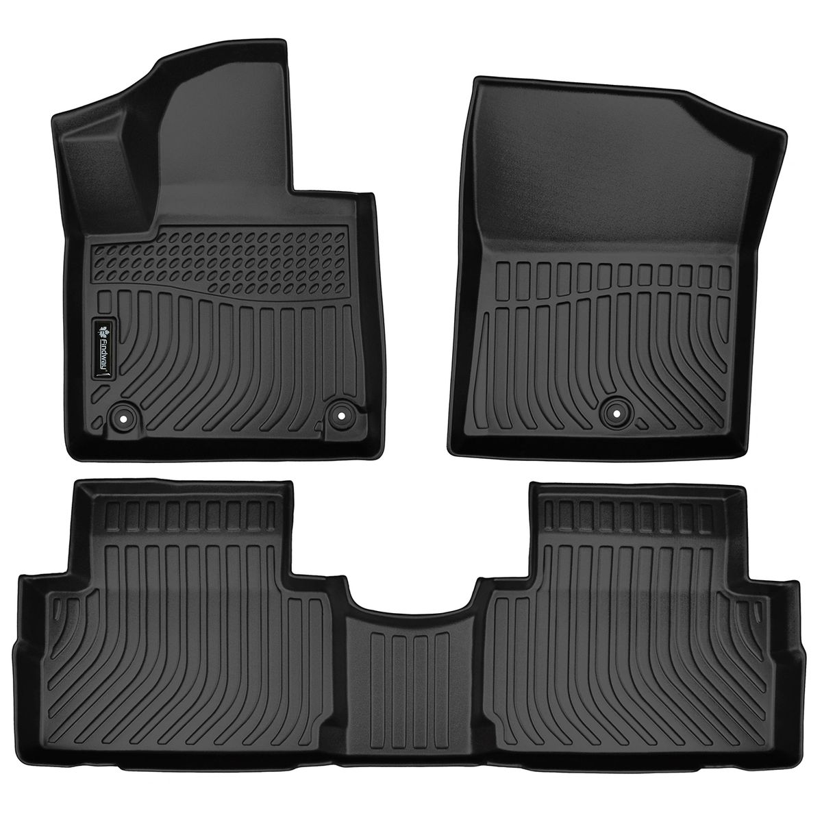 2021+ Ford Mach-E Heavy Duty All-Weather Mats (1st & 2nd Row)