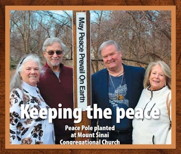 Peace Pole Erected at Mount Sinai Congregational Church