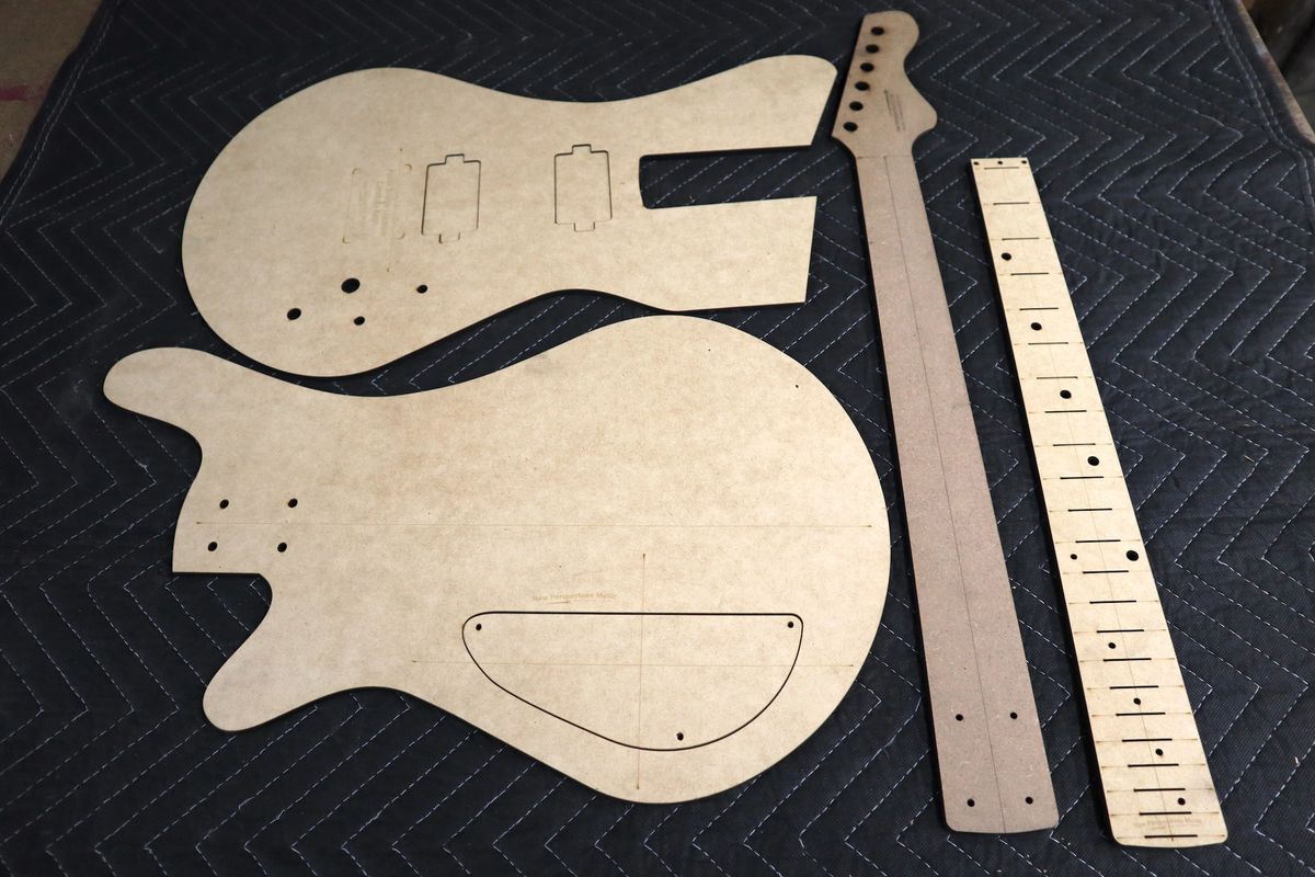 MDF Templates For Kit Guitar