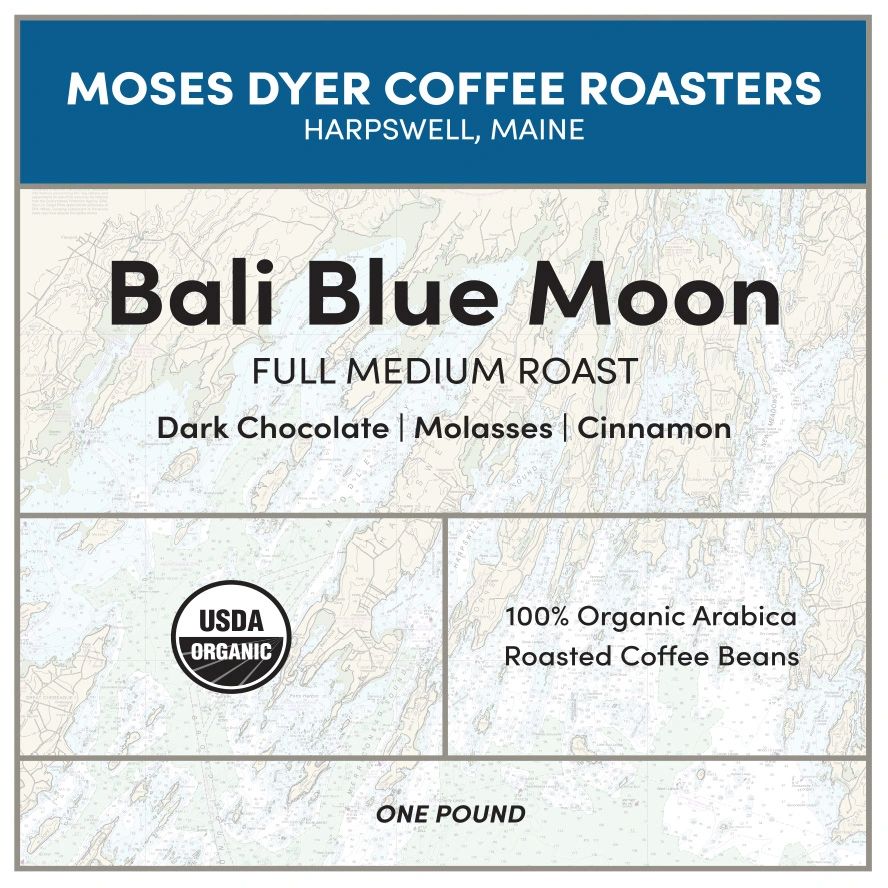 Bali Blue Moon - Full Medium Roast Coffee (1 Pound)