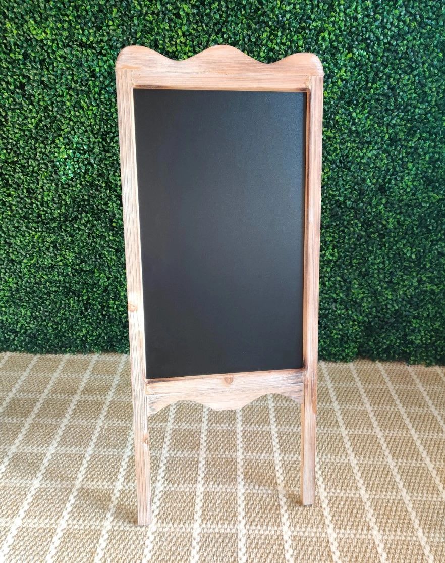 Wood Frame Folding Chalkboard Double Sided Sign