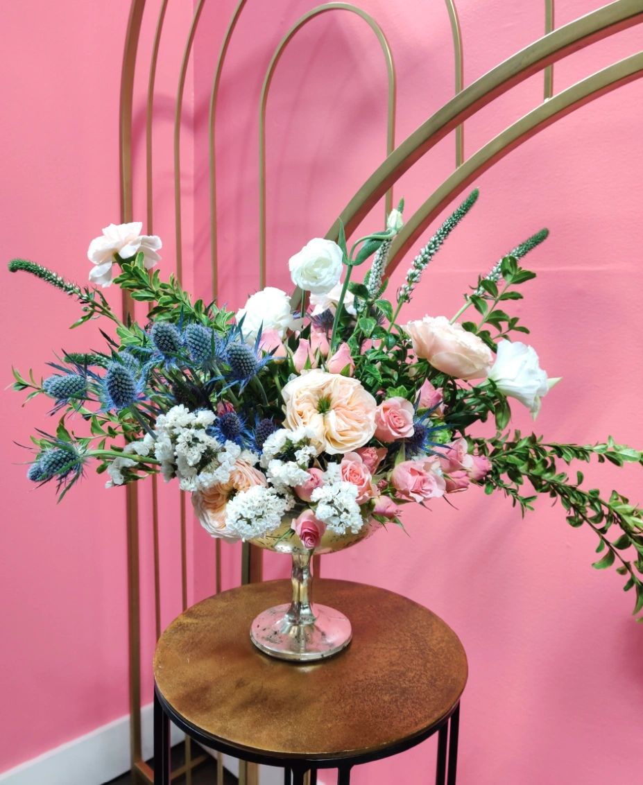 Desiray Mercury Glass Compote Vase