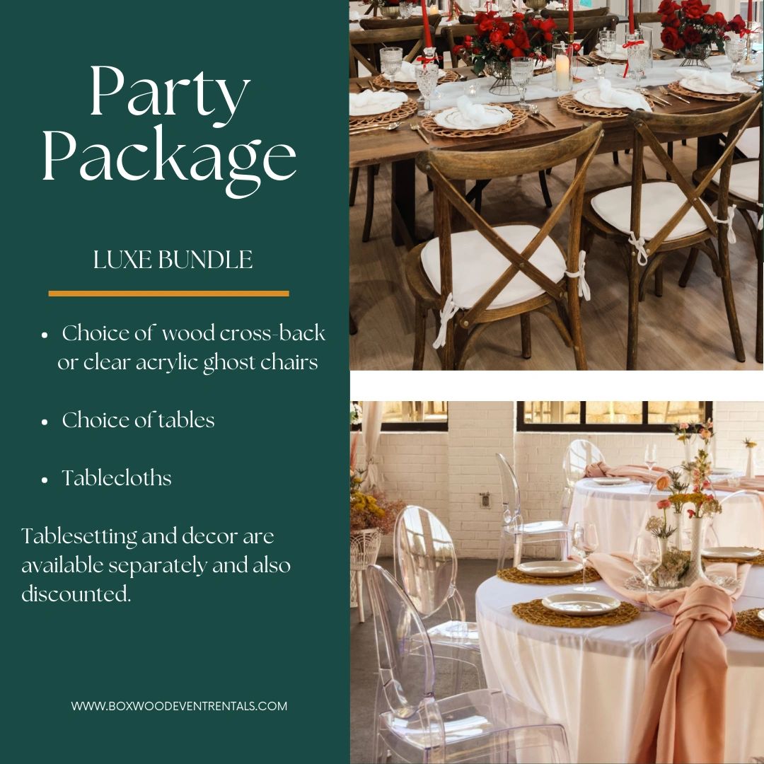 Luxe Party Rentals Package