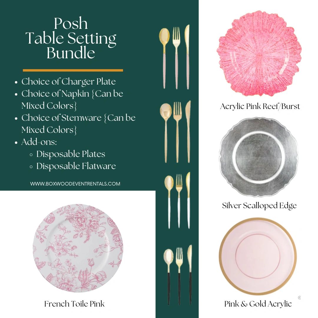 Posh Table Setting Rental Bundle