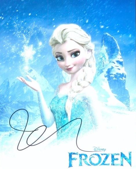 Idina Menzel Autographed 8x10 Photo Actress Singer Frozen Let It Go COA TTM