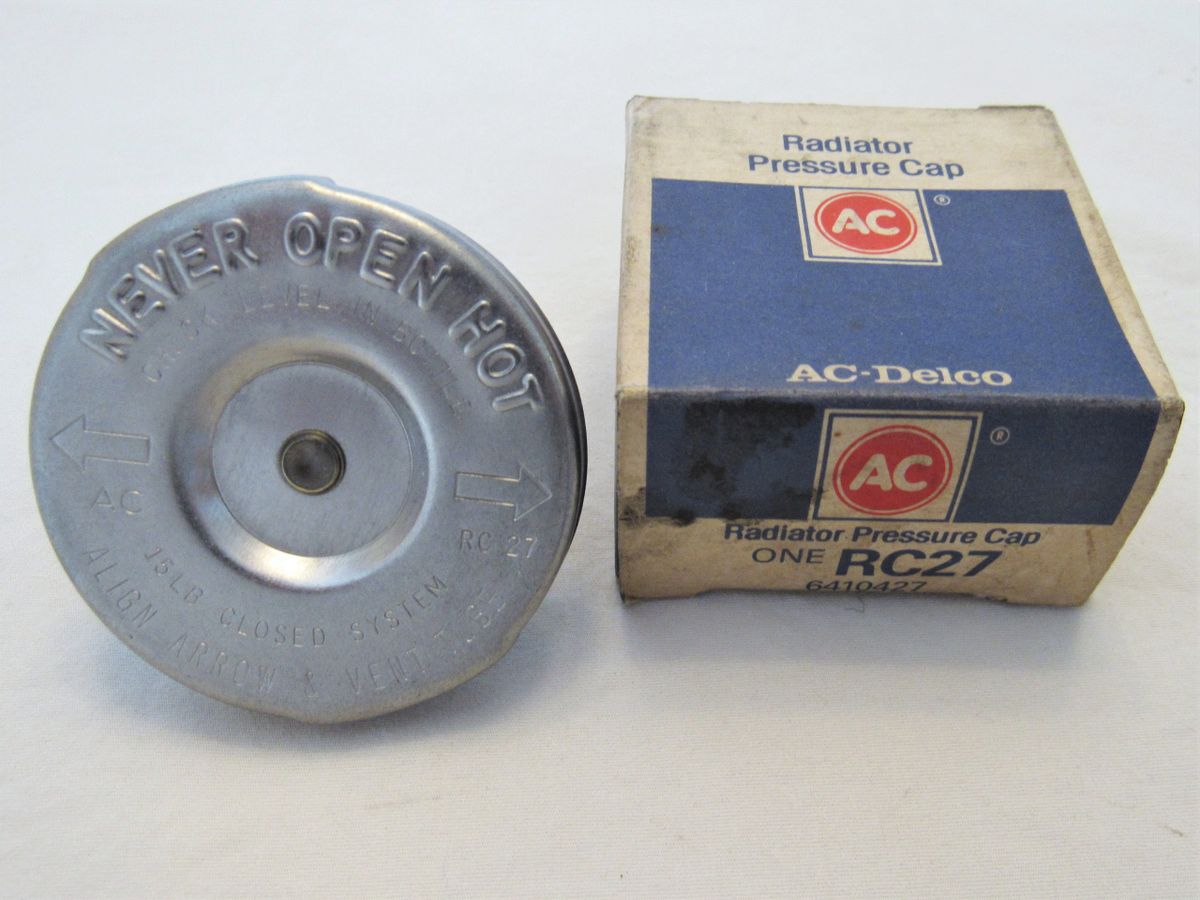 NOS 1971-89 Olds Pontiac Chevy 442 Z28 TA 15 Lb Radiator Cap AC RC-27 ...