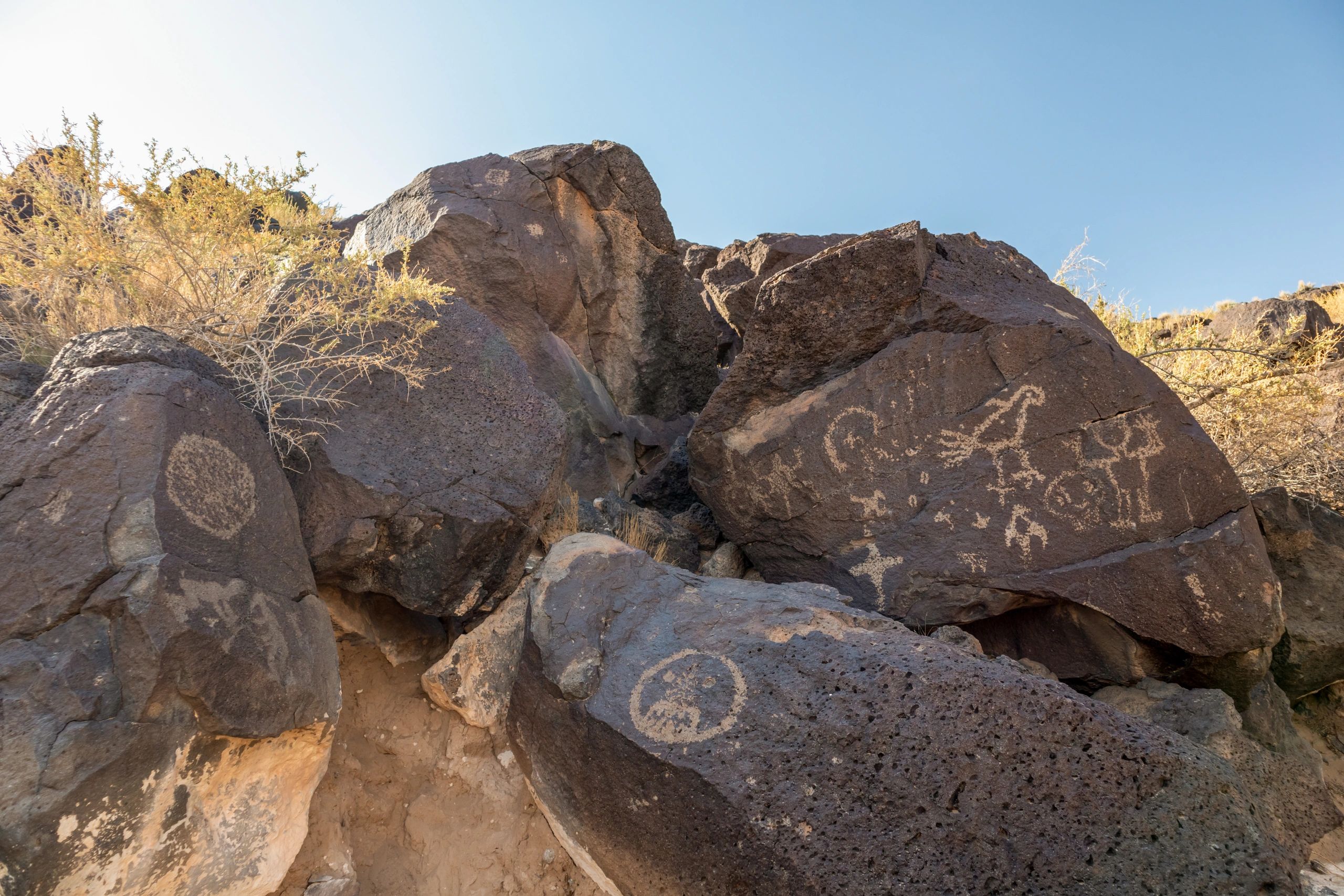 The Glyphs at Volcano Mesa