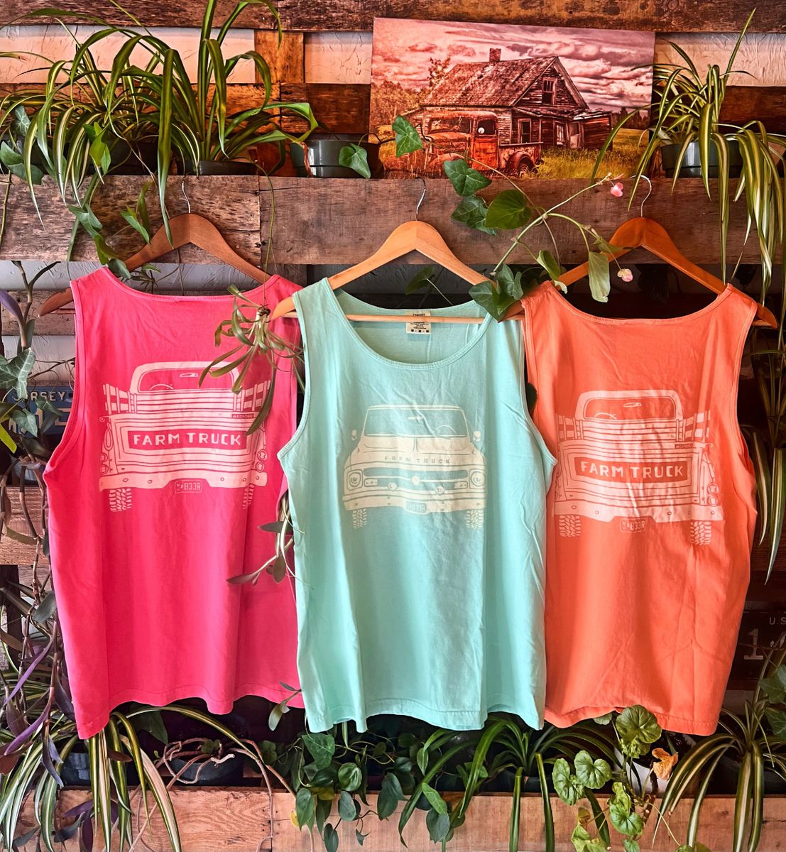 Farm Truck Tank Tops Unisex
