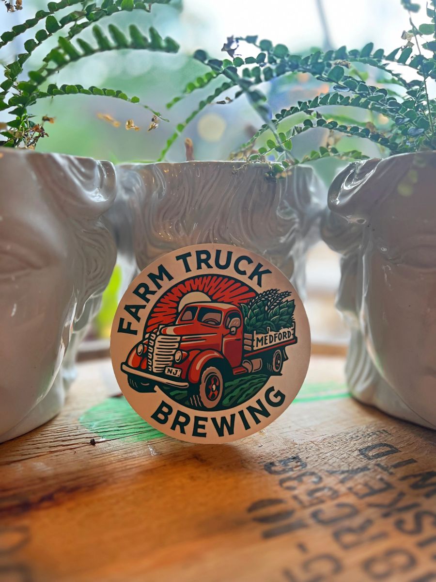 Old School Colored Farm Truck Sticker
