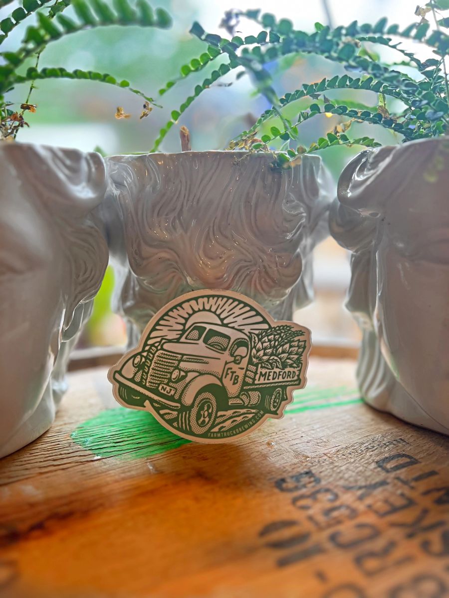 Green Farm Truck Sticker