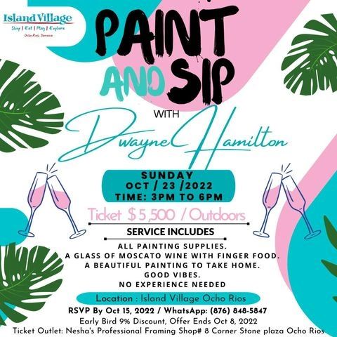 Paint and Sip with Dwayne Hamilton