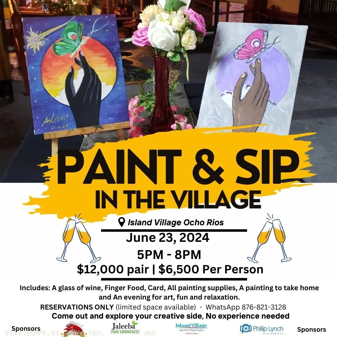 A Splash of Fun: Dwayne Hamilton's Paint and Sip at Island Villa