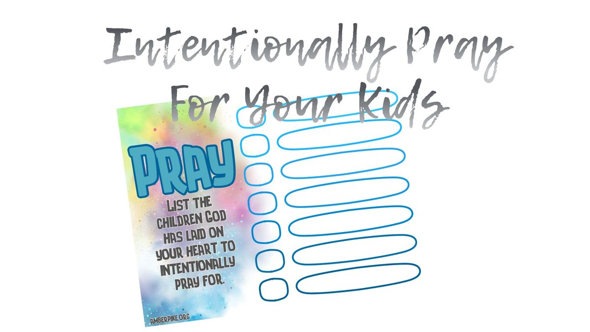 Intentional Prayer Cards