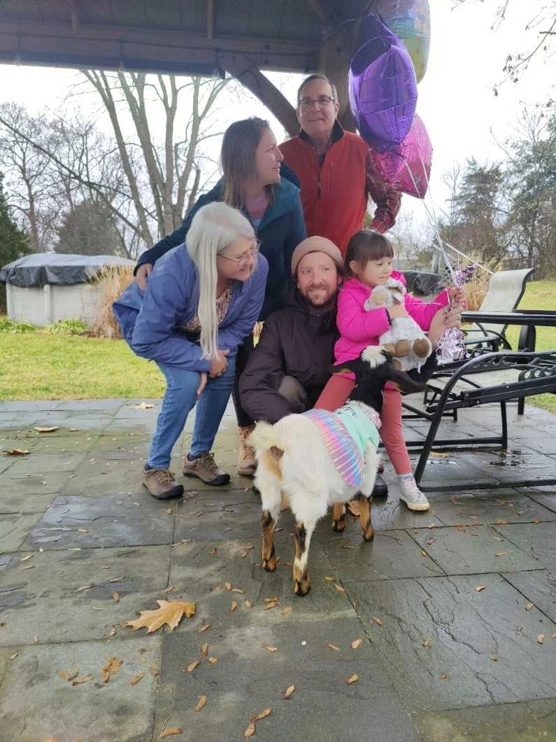 Goat Gram w/balloon & choice of flowers or stuffed animal