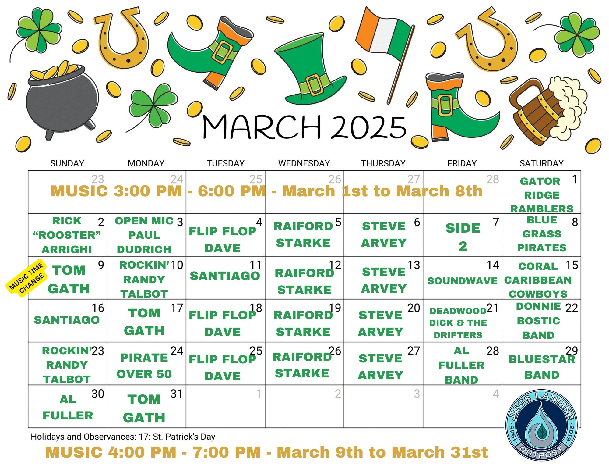 Music Schedule