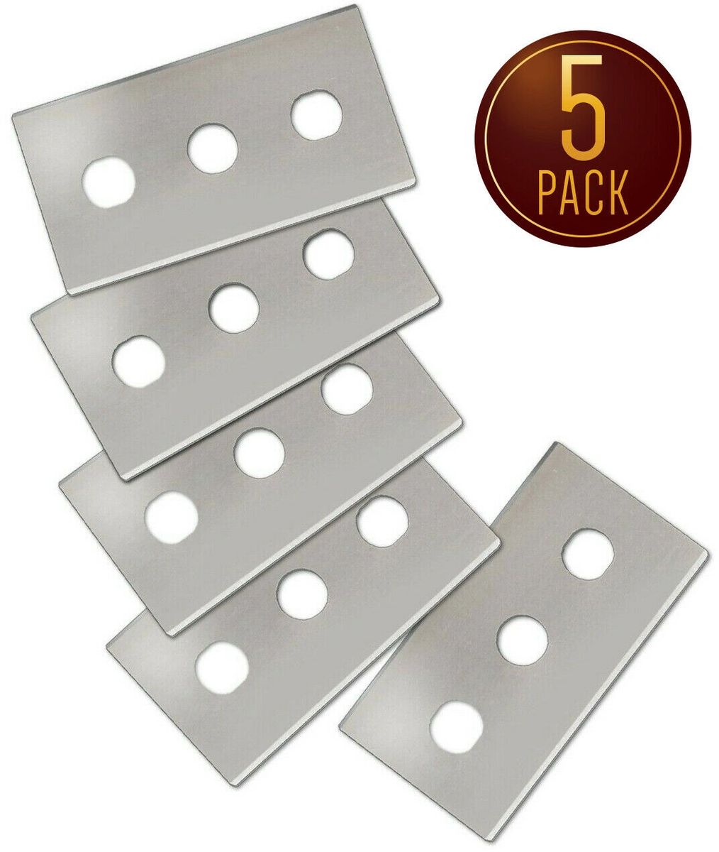GLASS & CERAMIC HOB SCRAPER REPLACEMENT BLADES PK 5