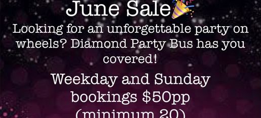 Diamond Party Bus Newcastle - Party Bus, Pricing Pub Crawl Bus Hire