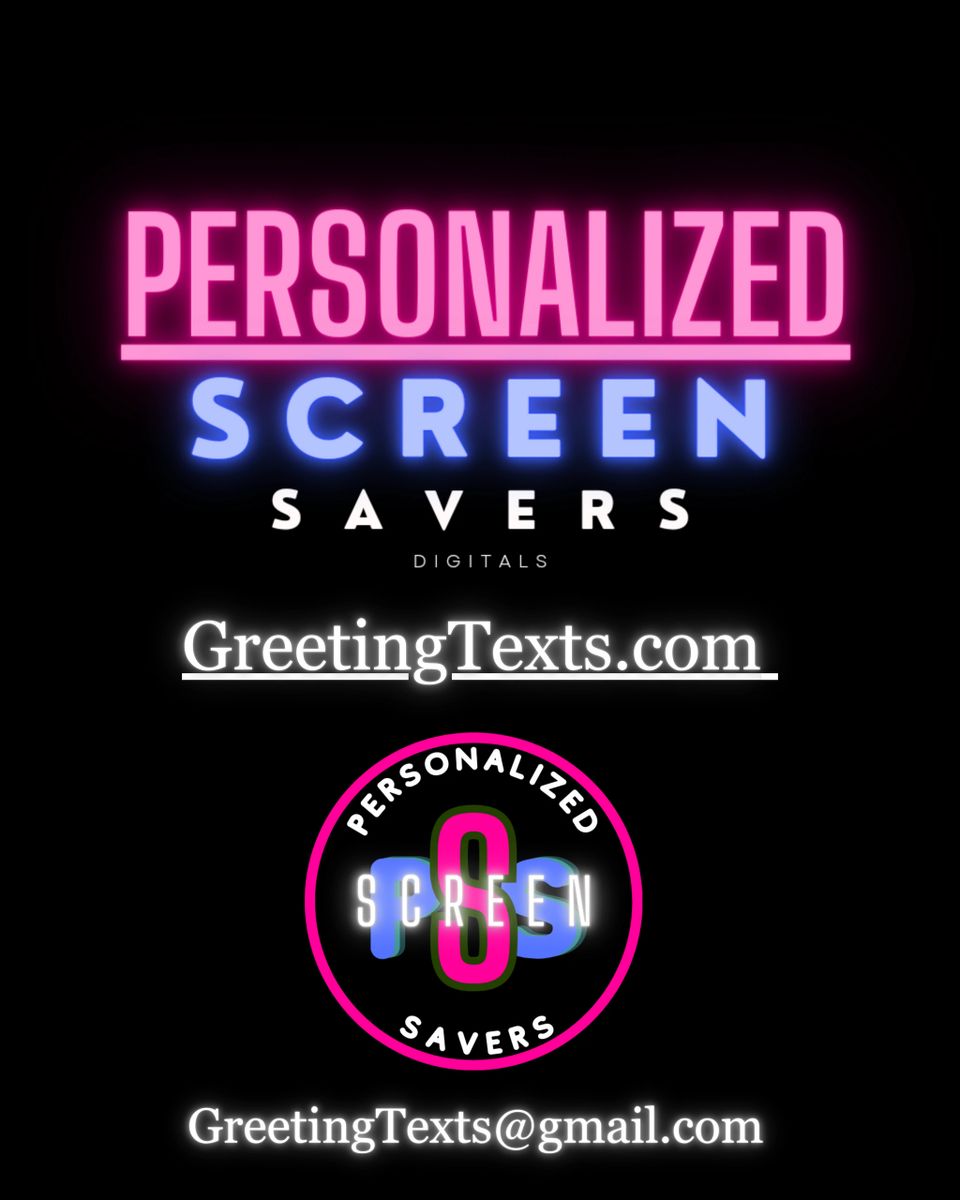 Personalized Screen Savers