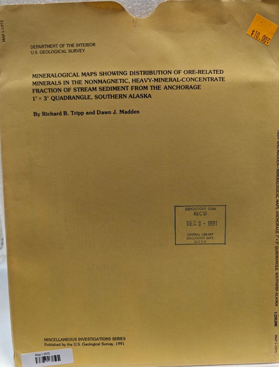 Mineralogical Maps showing Distribution of Minerals from the Anchorage ...