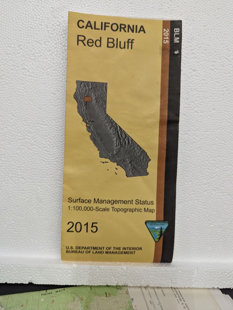 BLM Map Red Bluff CA 2015
