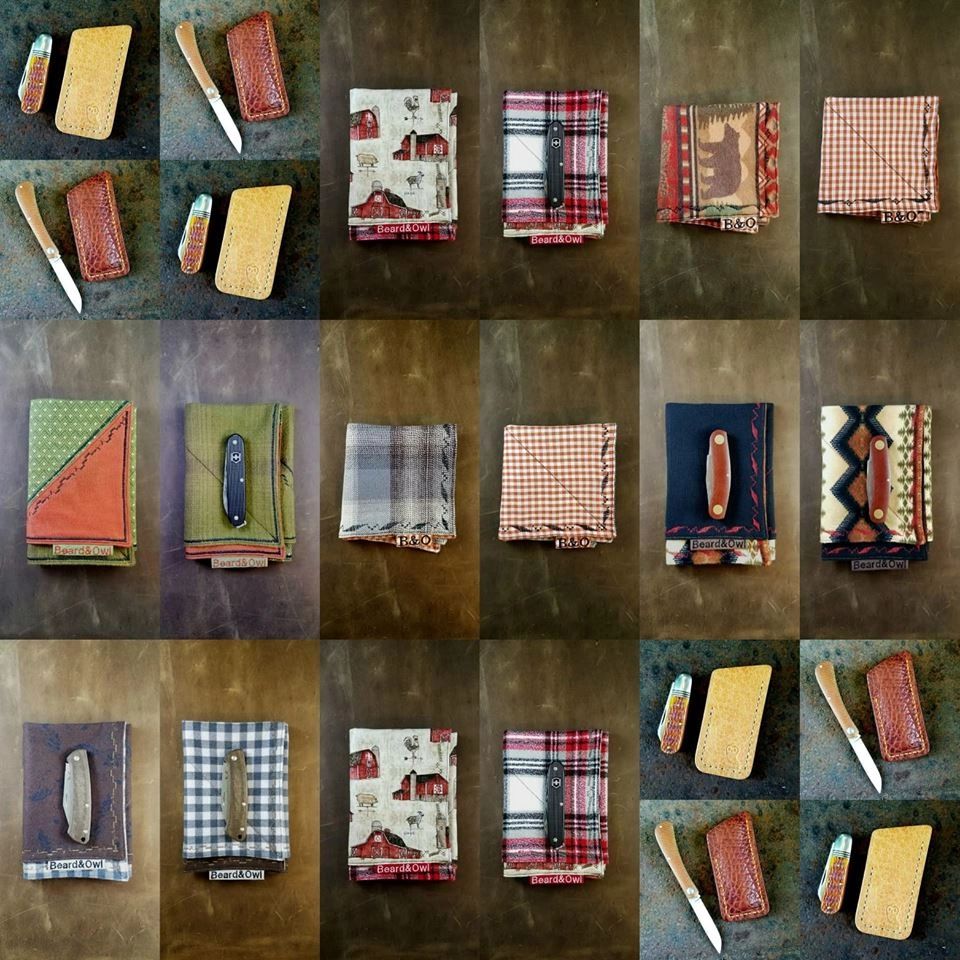 Beard&Owl - Every Day Carry, Leather Goods, Hanky, Handkerchief