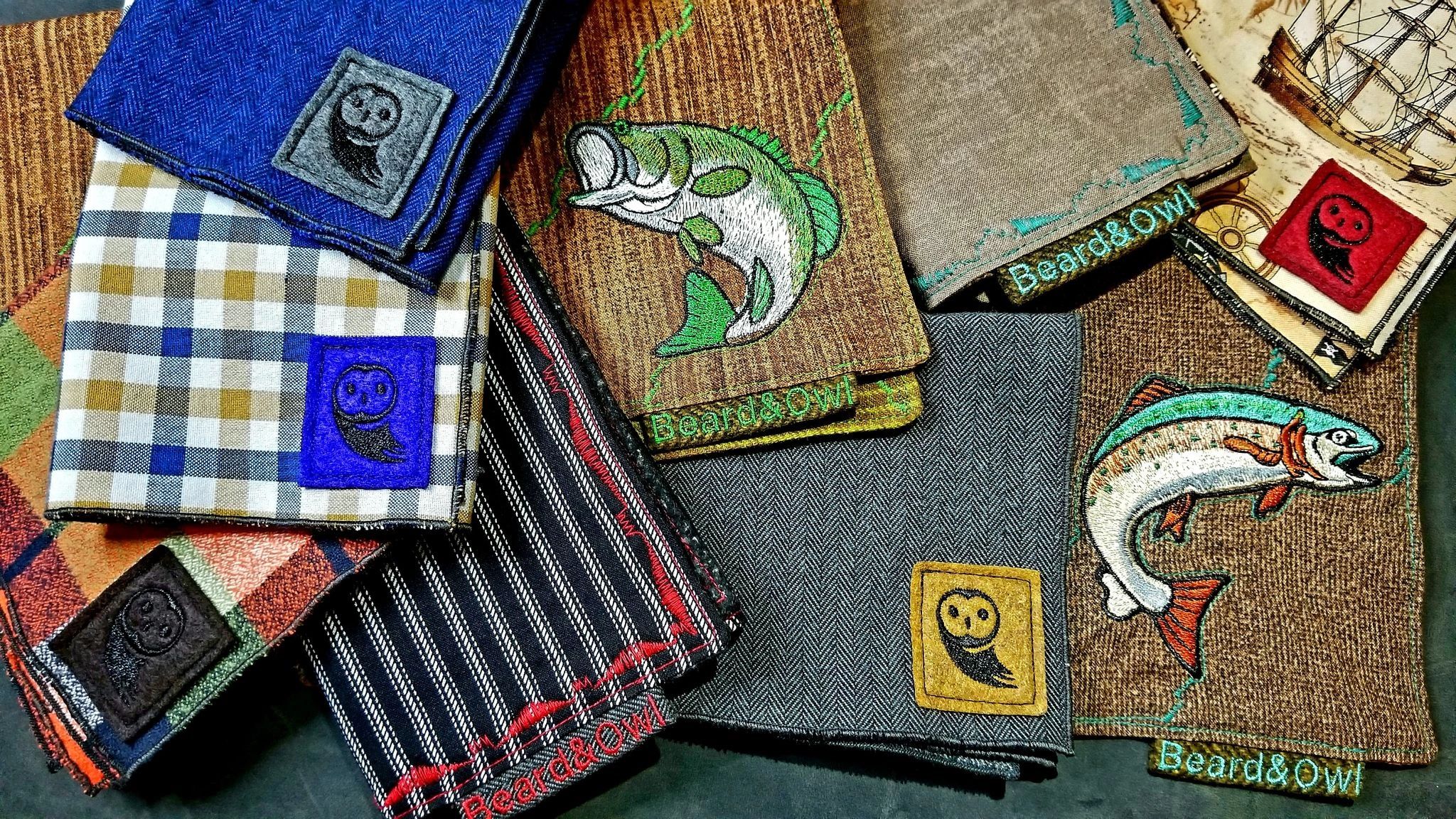 Beard&Owl - Every Day Carry, Leather Goods, Hanky, Handkerchief