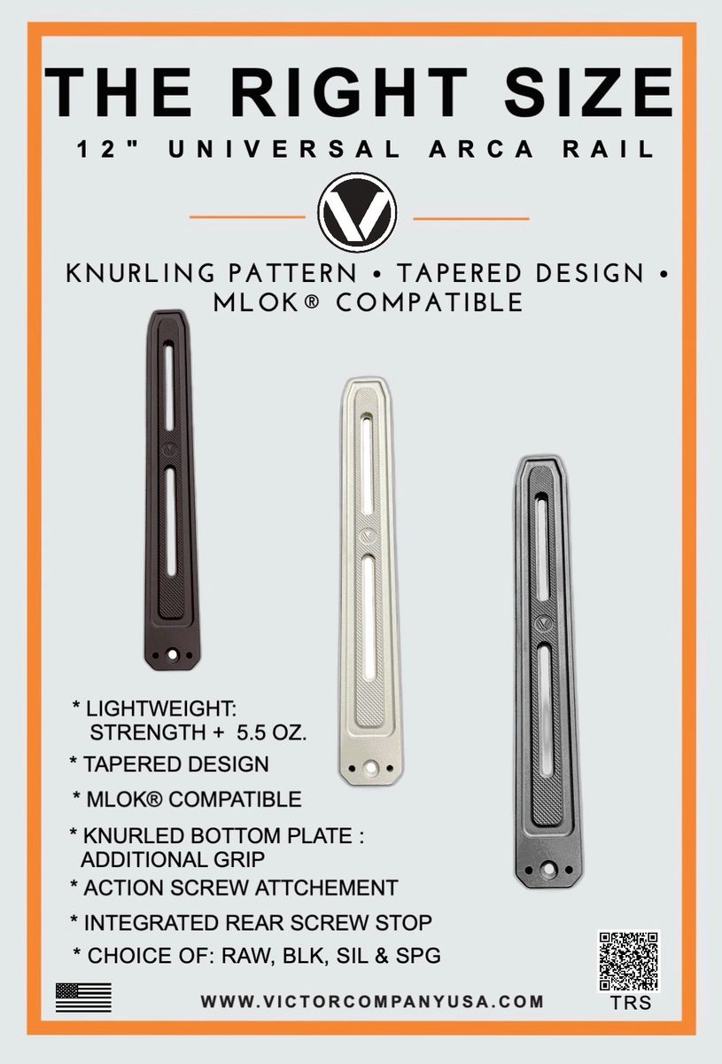 The RIGHT SIZE (TRS) 12" Universal Arca Rail