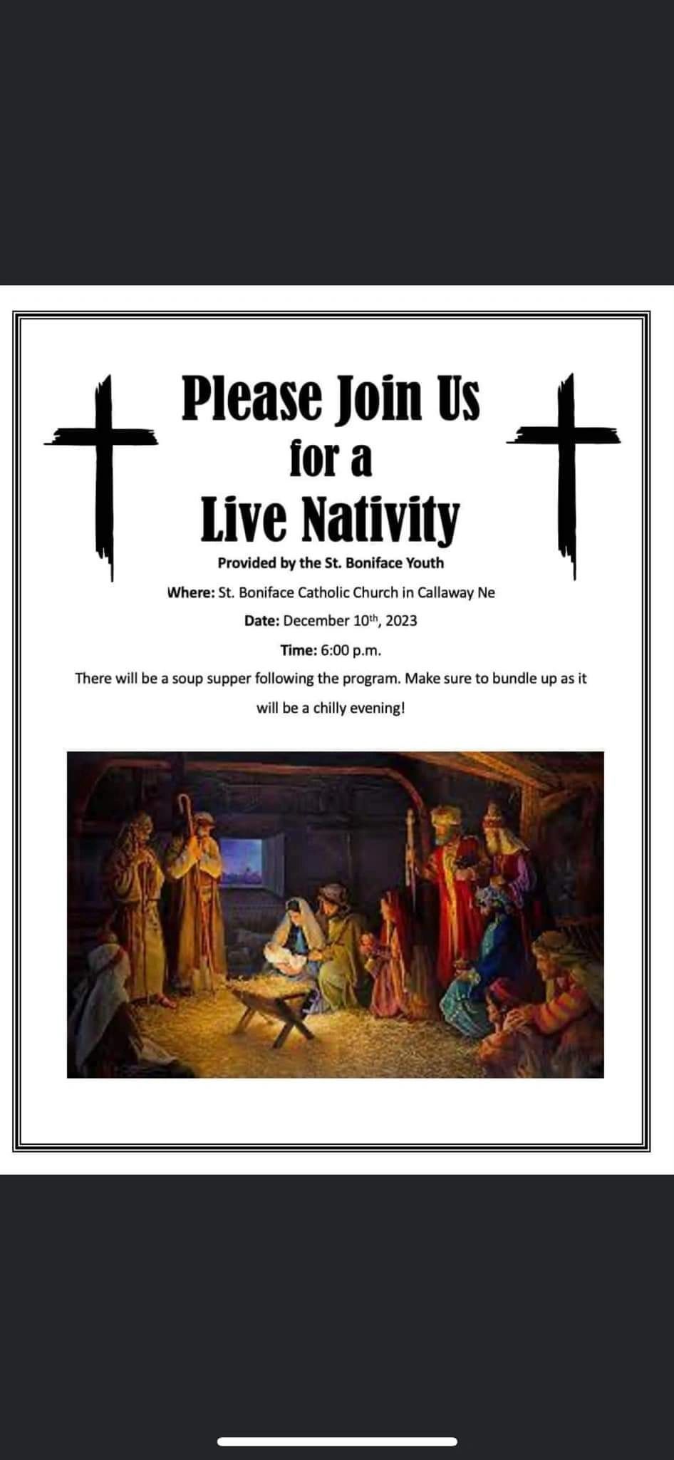 Live Nativity Program!