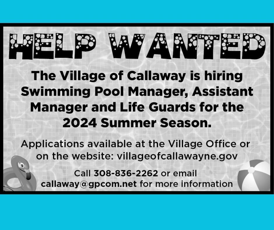 Callaway Swimming Pool Hiring!