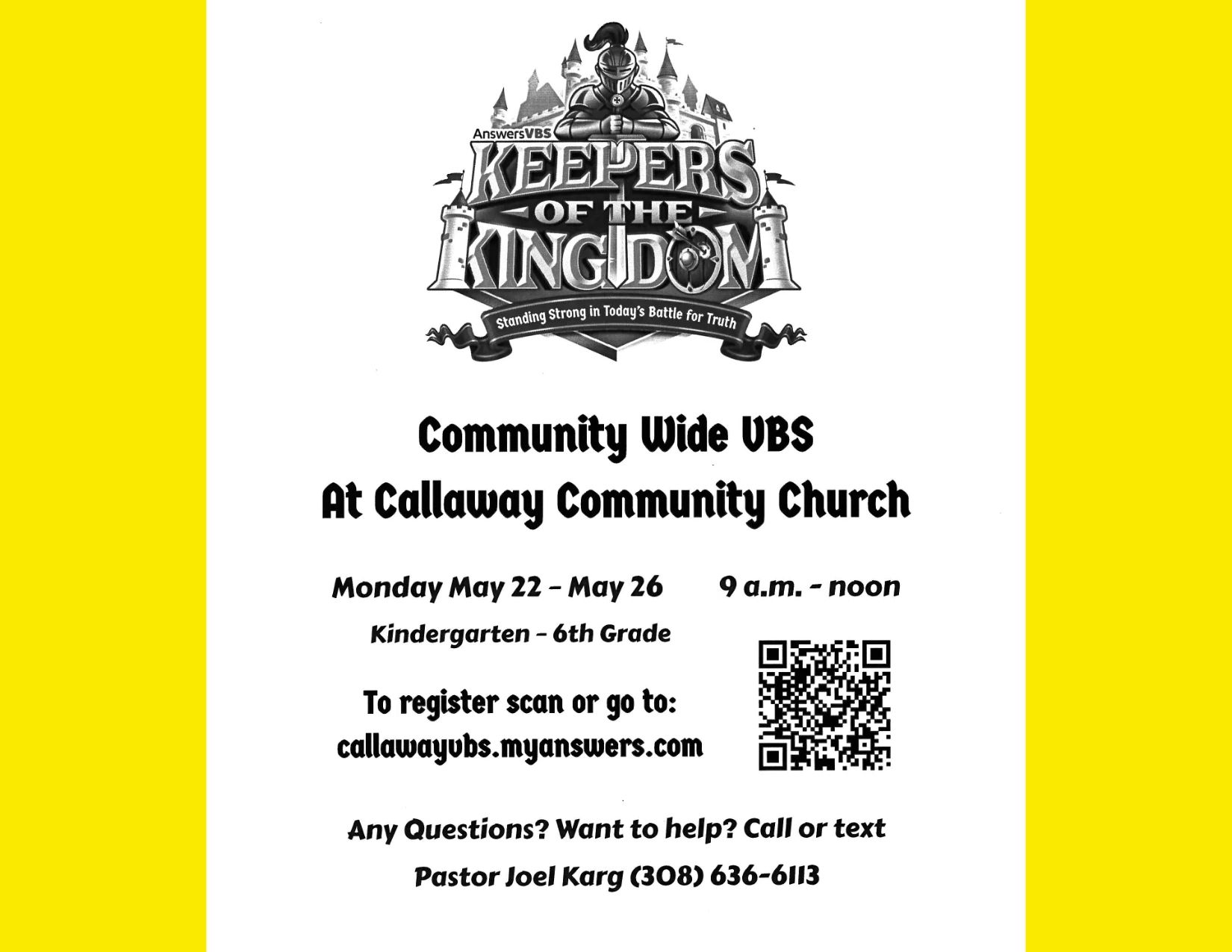 Community Wide Bible School this Summer!