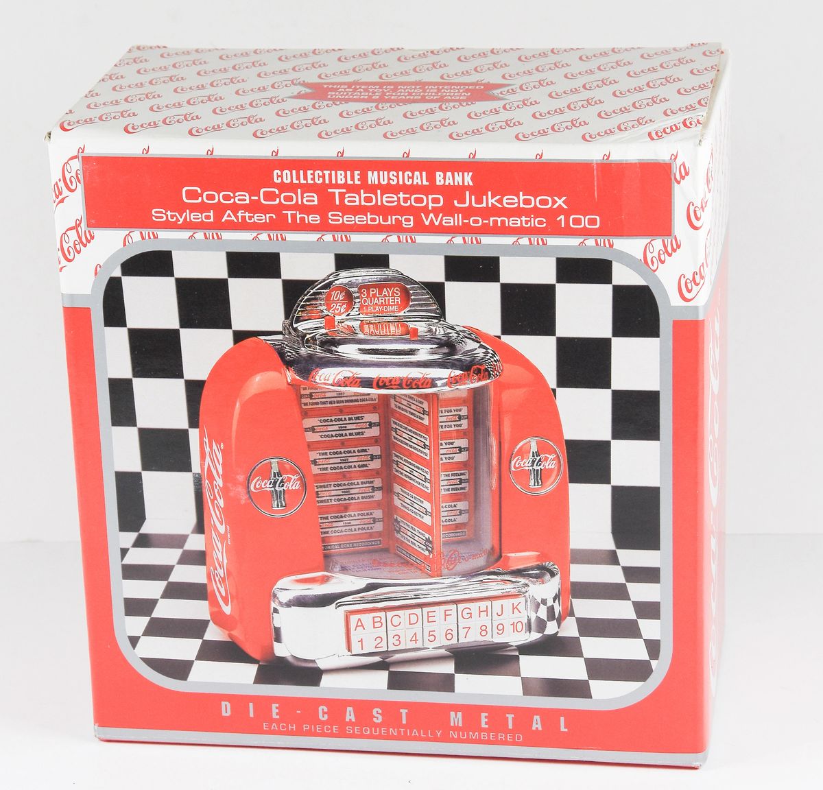 Coca Cola Coke Tabletop Jukebox Bank