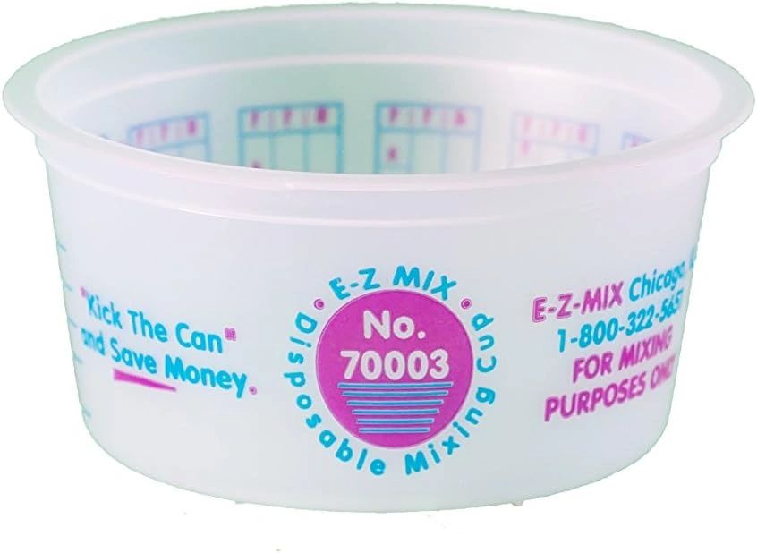 E-Z Mix 70003 1/4 Pint Cup (Plastic), 200 Pack